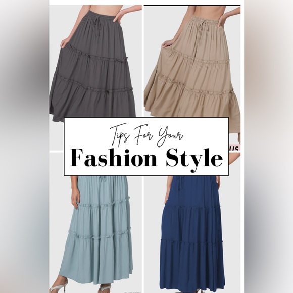 Zenana Outfitters | Skirts | Maxi Drawstring Skirts Long And Flowy Often With Floral Or Tropical ...